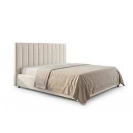 KAWOLA POLSTERBETT CATTURA Cremewei&szlig; Velvet