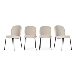 ESSZIMMERSTUHL Daia Schwarz 57.5/48/85 cm 4er-Set