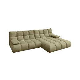 KAWOLA ECKSOFA VIVIEN Gr&uuml;n Velvet