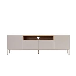 TV-M&Ouml;BEL 4 T&uuml;ren, 1 Fach, Kaschmir und Holzdekor 35/50/160 cm