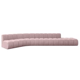 ECKSOFA modulares Sofa Brilo-L2 - 471x174x70 cm Rosa