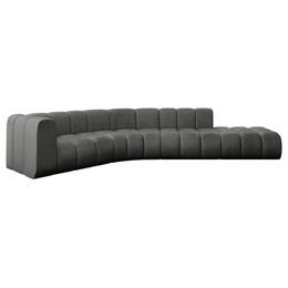 ECKSOFA modulares Sofa Tilmo-L1 - 399x194x70 cm Dunkelgrau