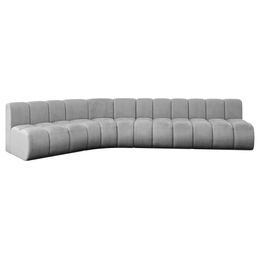 ECKSOFA modulares Sofa Montra-L2 - 381x174x70 cm Grau