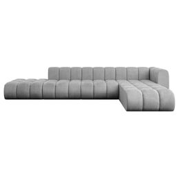ECKSOFA modulares Sofa Zuvon-L2 - 387x177x70 cm Grau