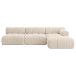 ECKSOFA modulares Sofa Razon-L2 - 285x160x70 cm Beige Cord