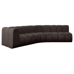 ECKSOFA modulares Sofa Karex-L1 - 308x194x70 cm Braun