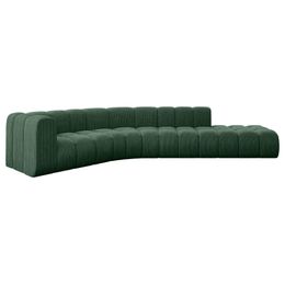 ECKSOFA modulares Sofa Tilmo-L1 - 399x194x70 cm Gr&uuml;n