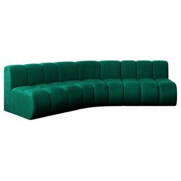 ECKSOFA modulares Sofa Montra-L1 - 290x174x70 cm Gr&uuml;n
