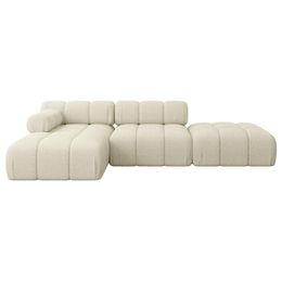 ECKSOFA modulares Sofa Lizur-L1 - 285x160x70 cm Beige Boucl&eacute;