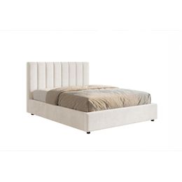 KAWOLA POLSTERBETT CATTURA Cremewei&szlig; Velvet