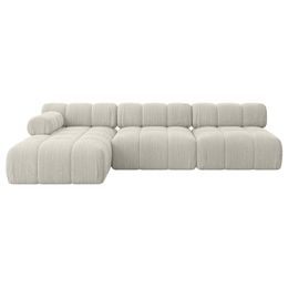 ECKSOFA modulares Sofa Razon-L2 - 285x160x70 cm Creme Cord