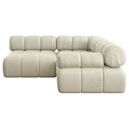 ECKSOFA modulares Sofa Mende-L1 - 190x190x70 cm Beige Velours