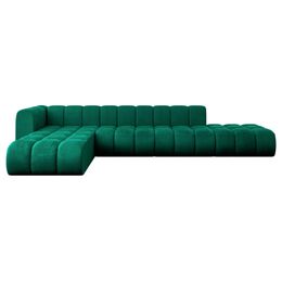 ECKSOFA modulares Sofa Zuvon-L2 - 387x177x70 cm Gr&uuml;n