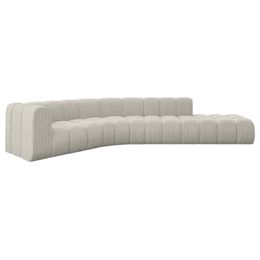 ECKSOFA modulares Sofa Tilmo-L1 - 399x194x70 cm Creme