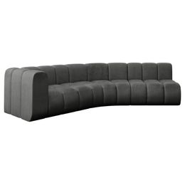 ECKSOFA modulares Sofa Karex-L1 - 308x194x70 cm Dunkelgrau