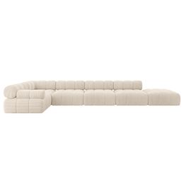 ECKSOFA modulares Sofa Felto-L3 - 475x190x70 cm Beige Cord
