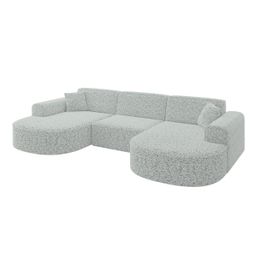 WOHNLANDSCHAFT MARI-U1 - 303x171x79 cm Gr&uuml;n Tissu