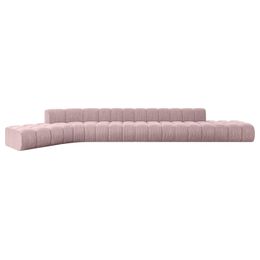 ECKSOFA modulares Sofa Solven-L3 - 562x174x70 cm Rosa