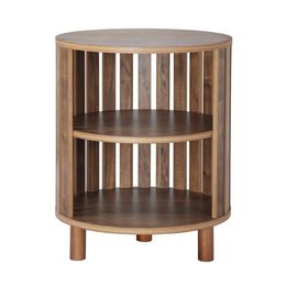 RUNDER BEISTELLTISCH mit offenen Lamellen H50 cm - LIAM