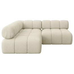 ECKSOFA modulares Sofa Samaro-L1 - 190x190x70 cm Beige Boucl&eacute;