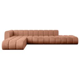 ECKSOFA modulares Sofa Zuvon-L2 - 387x177x70 cm Apricot