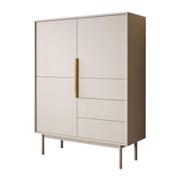 HIGHBOARD MIRACLE 3D3S mit Schubladen dreitr&uuml;rig Kaschmir