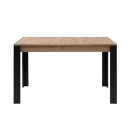 ESSTISCH AUSZIEHBAR artisan-eiche schwarz 100/80/75 cm