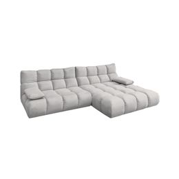 KAWOLA ECKSOFA VIVIEN Silber Velvet