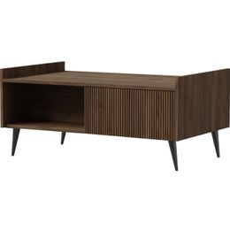 COUCHTISCH Arysa Braun Walnuss Holzoptik 100/45/60 cm