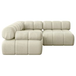 ECKSOFA modulares Sofa Mende-L1 - 190x190x70 cm Beige Velours