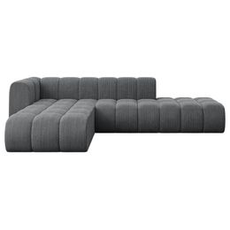 ECKSOFA modulares Sofa Zuvon-L1 - 296x177x70 cm Dunkelgrau