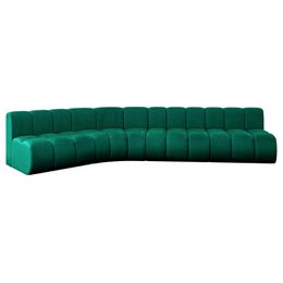 ECKSOFA modulares Sofa Montra-L2 - 381x174x70 cm Gr&uuml;n