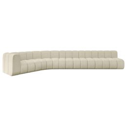 ECKSOFA modulares Sofa Karex-L3 - 490x194x70 cm Beige