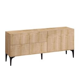 SIDEBOARD 6 T&uuml;ren Eiche Saphir Dekor Laika 40/80/180 cm