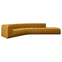 ECKSOFA modulares Sofa Tilmo-L1 - 399x194x70 cm Senfgelb