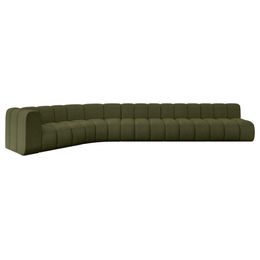 ECKSOFA modulares Sofa Karex-L3 - 490x194x70 cm Gr&uuml;n