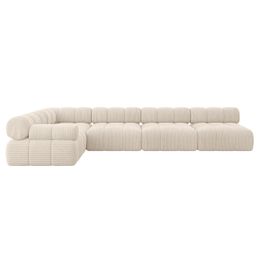 ECKSOFA modulares Sofa Mende-L3 - 380x190x70 cm Beige Cord