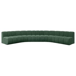 WOHNLANDSCHAFT modulares Sofa Montra-U1 - 490x174x70 cm Gr&uuml;n