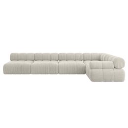ECKSOFA modulares Sofa Mende-L3 - 380x190x70 cm Creme Cord
