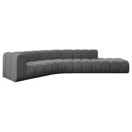 ECKSOFA modulares Sofa Tilmo-L1 - 399x194x70 cm Dunkelgrau
