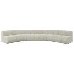 WOHNLANDSCHAFT modulares Sofa Montra-U1 - 490x174x70 cm Creme