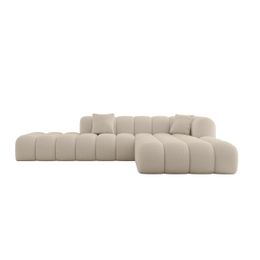 ECKSOFA Ottomane Rechts OLEA-L2 - 289x176x71 cm Beige