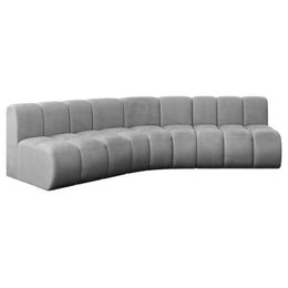 ECKSOFA modulares Sofa Montra-L1 - 290x174x70 cm Grau