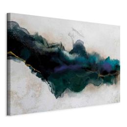 Artgeist Leinwandbild Rift of Blue Schwarz/Grauwei&szlig; ca. 120x80cm