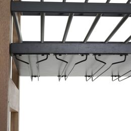 Signature WEINREGAL aus Metall B71 cm
