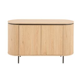 SIDEBOARD mit 2 T&uuml;ren und seitlichem Rillen-Effekt malaga 40/72/120 cm