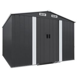 METALL-GARTENHAUS boston Grau