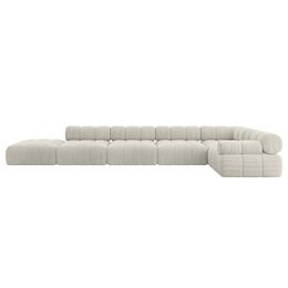 ECKSOFA modulares Sofa Felto-L3 - 475x190x70 cm Creme Cord