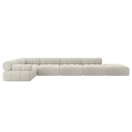 ECKSOFA modulares Sofa Felto-L3 - 475x190x70 cm Creme Cord