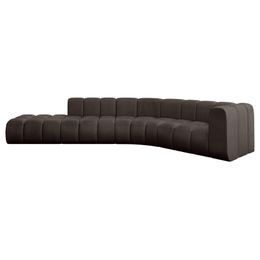 ECKSOFA modulares Sofa Tilmo-L1 - 399x194x70 cm Braun